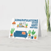 Congratulations New Home Cozy Cute Living Room Card | Zazzle