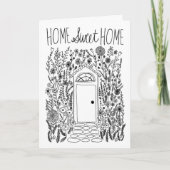 Congratulations New Home Garden Door Custom Card | Zazzle