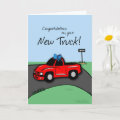 Congratulations New Truck Whimsical Card | Zazzle