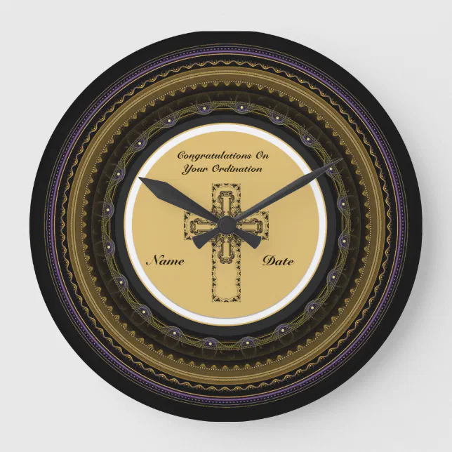 Congratulations Newly Ordained Ordainment Gift Large Clock | Zazzle