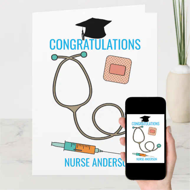 Congratulations Nurse Graduate Big Card | Zazzle