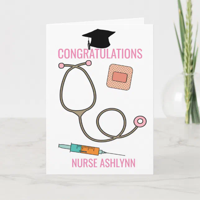 Congratulations Nurse Graduate Card | Zazzle