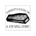 Congratulations on a Job Well Done Steak Reward Rubber Stamp | Zazzle