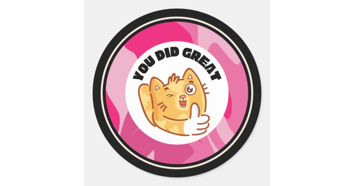 congratulations on a job well done stickers | Zazzle