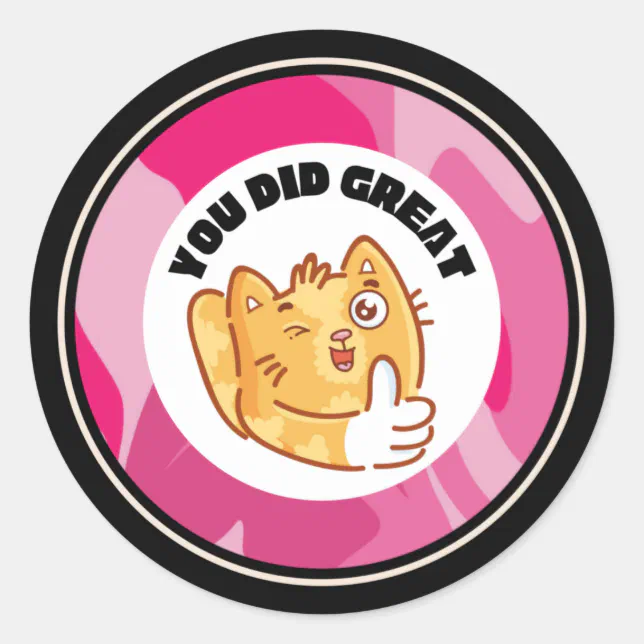 congratulations on a job well done stickers | Zazzle