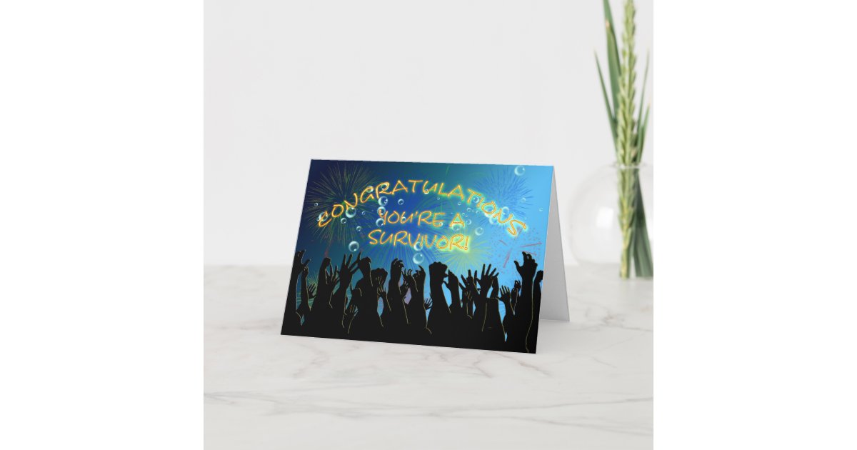 Congratulations on beating cancer card | Zazzle.com