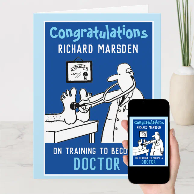 Congratulations on Becoming a Doctor Card | Zazzle