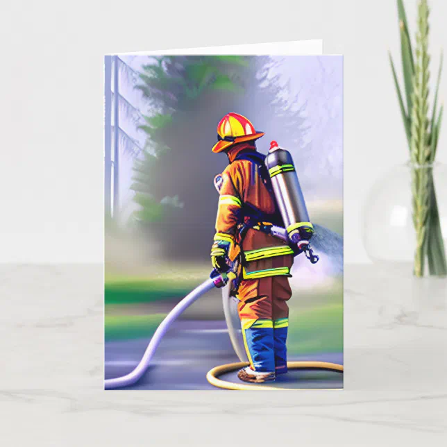 Congratulations on Becoming a Firefighter Card | Zazzle