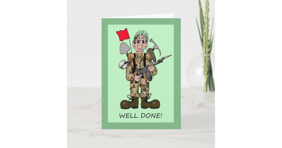 Congratulations on Becoming a Soldier Card | Zazzle.com