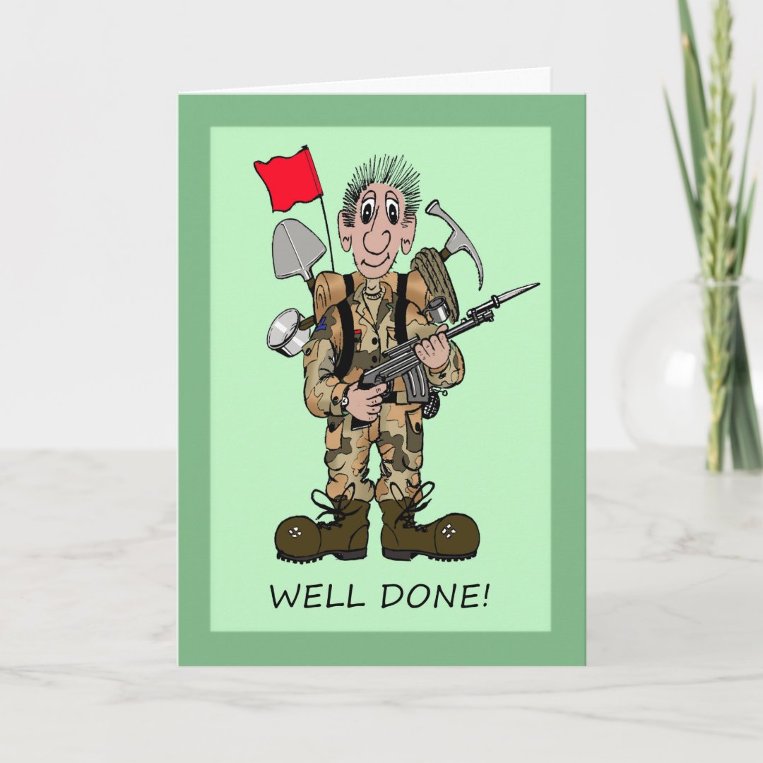 Congratulations on Becoming a Soldier Card | Zazzle