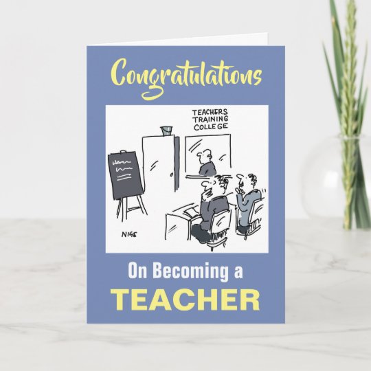 Congratulations on Becoming a Teacher Card | Zazzle.com