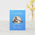 Congratulations on Being Sworn in as Judge Card | Zazzle