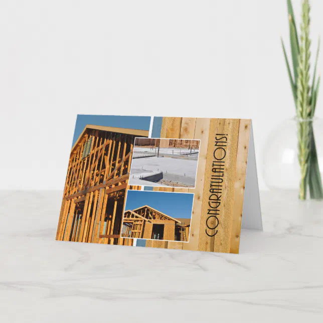 Congratulations on Brand New Built Home Card | Zazzle