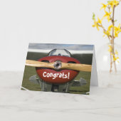 Congratulations on Earning your Pilot's License Card | Zazzle