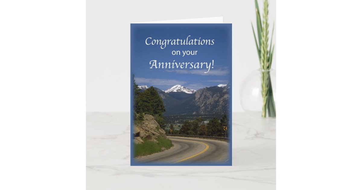 Congratulations on Employee Anniversary Road Card | Zazzle