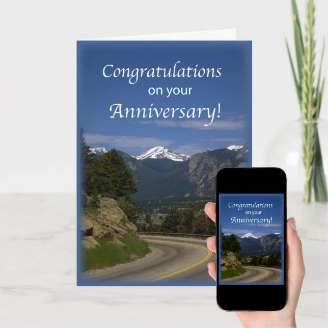 Congratulations on Employee Anniversary Road Card | Zazzle