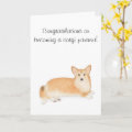 Congratulations on getting a corgi card | Zazzle