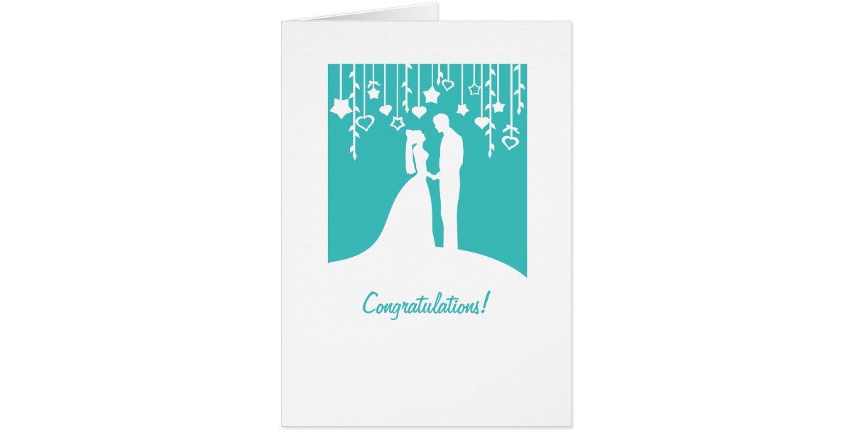 Congratulations on getting married wedding card | Zazzle