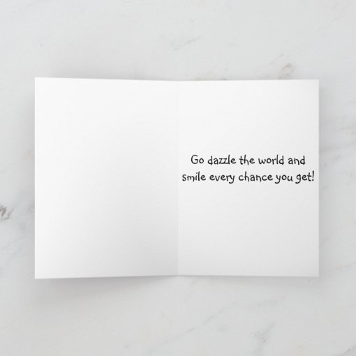 Congratulations on Getting Your Braces Off Card | Zazzle