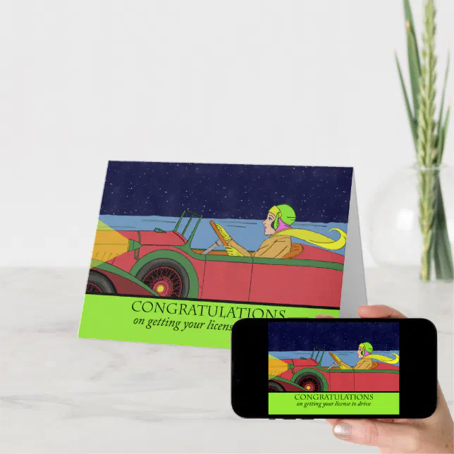 Congratulations on Getting Your License to Drive Card | Zazzle
