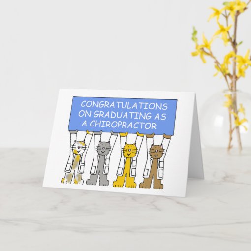 Congratulations on Graduating as a Chiropractor Card | Zazzle