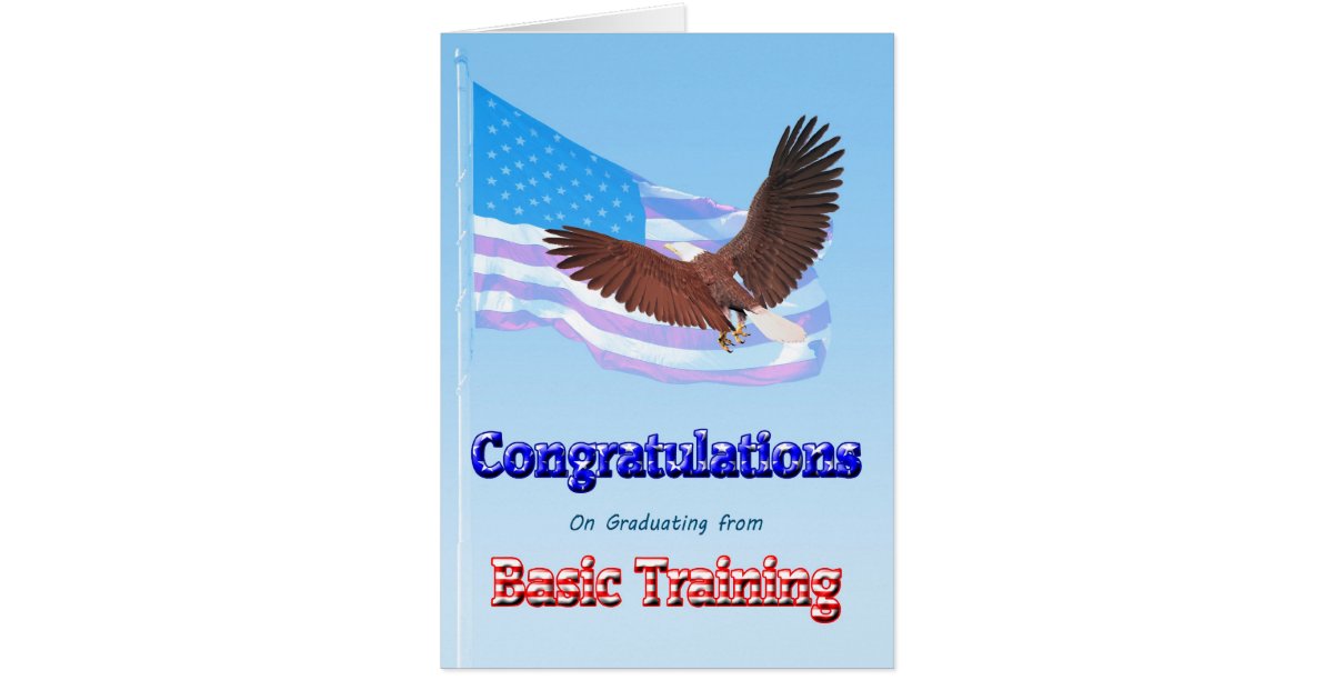 Congratulations on graduating from basic training card | Zazzle