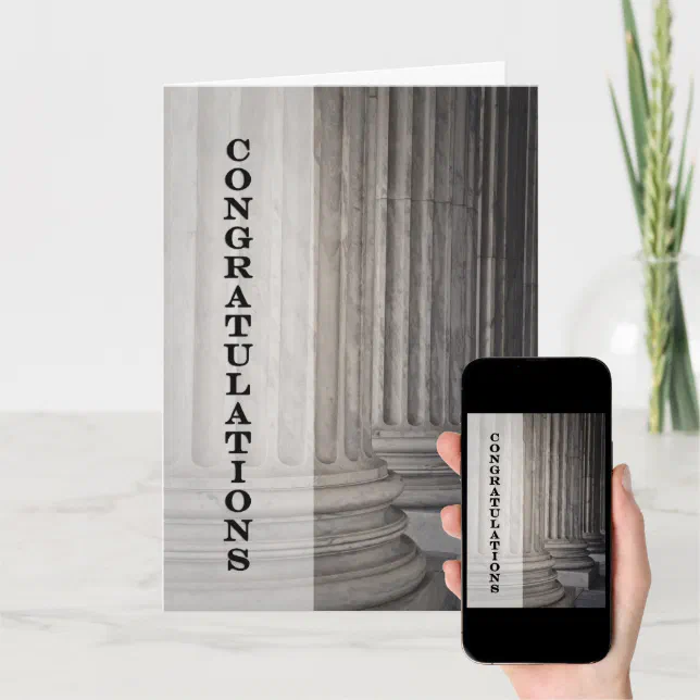 Congratulations on Graduating from Law School Card | Zazzle