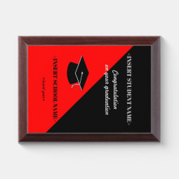 Congratulations on Graduation Award Plaque | Zazzle