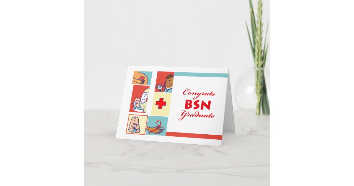 Congratulations on Graduation, BSN Degree, Nursing Card | Zazzle.com