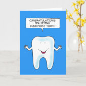 Congratulations on Losing Your First Tooth Card | Zazzle