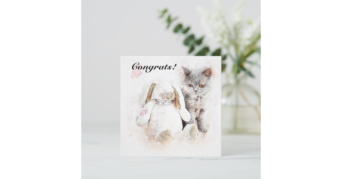 Congratulations on New Pet Card | Zazzle