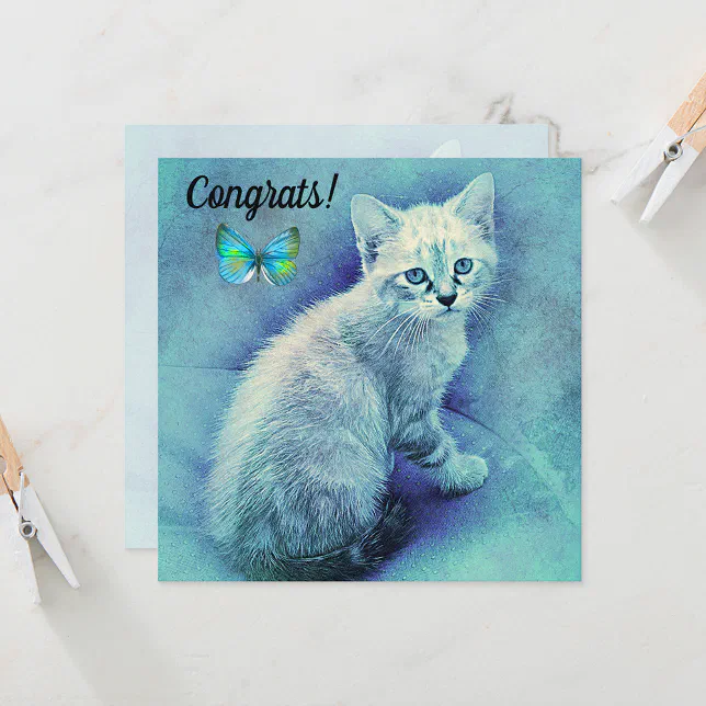 Congratulations on New Pet Cat Card | Zazzle