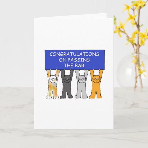 Congratulations on Passing the Bar Exam Card | Zazzle