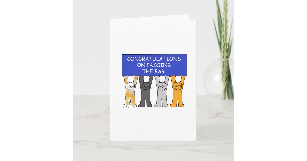 Congratulations on Passing the Bar Exam Card | Zazzle