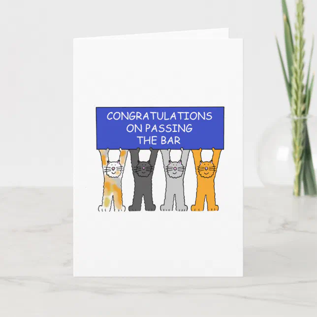 Congratulations on Passing the Bar Exam Card | Zazzle