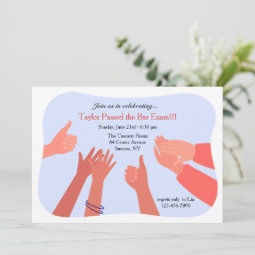 Congratulations on Passing The Bar Exam Invitation | Zazzle