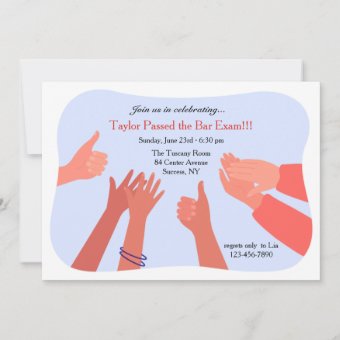 Congratulations on Passing The Bar Exam Invitation | Zazzle