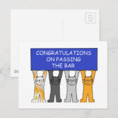 Congratulations on Passing the Bar Exam Postcard | Zazzle