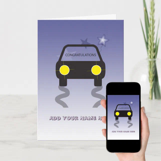 Congratulations on Passing Your Driving Test Card | Zazzle