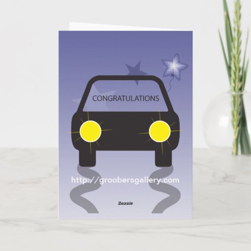 Congratulations on Passing Your Driving Test Card | Zazzle