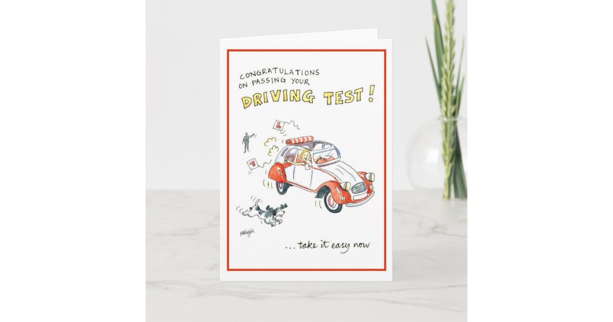 Congratulations on passing your driving test card | Zazzle