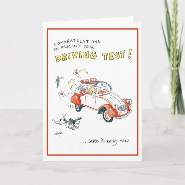 Congratulations on passing your driving test card | Zazzle