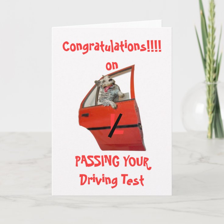 CONGRATULATIONS ON PASSING YOUR DRIVING TEST CARD | Zazzle