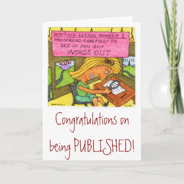 Congratulations on Publication! Card | Zazzle