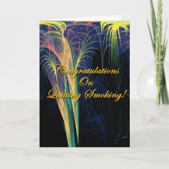 Congratulations On Quitting Smoking Card | Zazzle