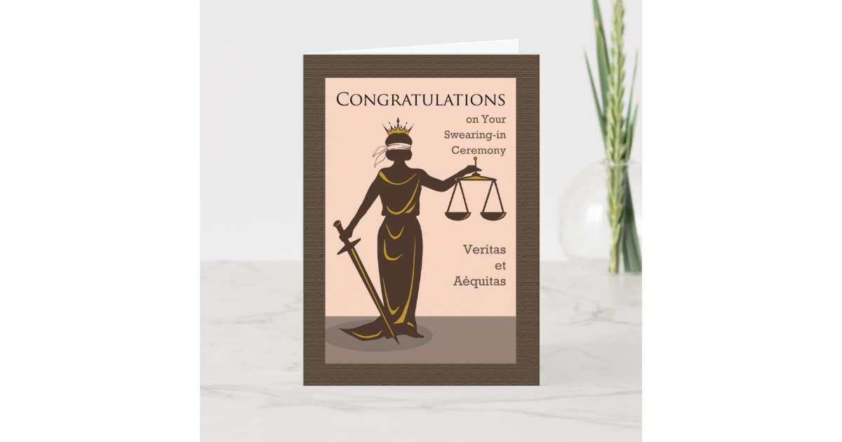 Congratulations on Swearing-in Ceremony Card | Zazzle
