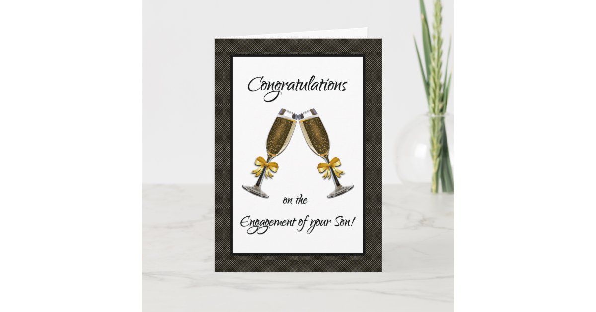 Congratulations On The Engagement Of Your Son Card Zazzle congratulations-on-the-engagement-of-your-son-card-zazzle