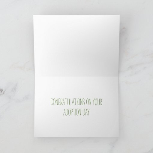 Congratulations on your adoption day card | Zazzle
