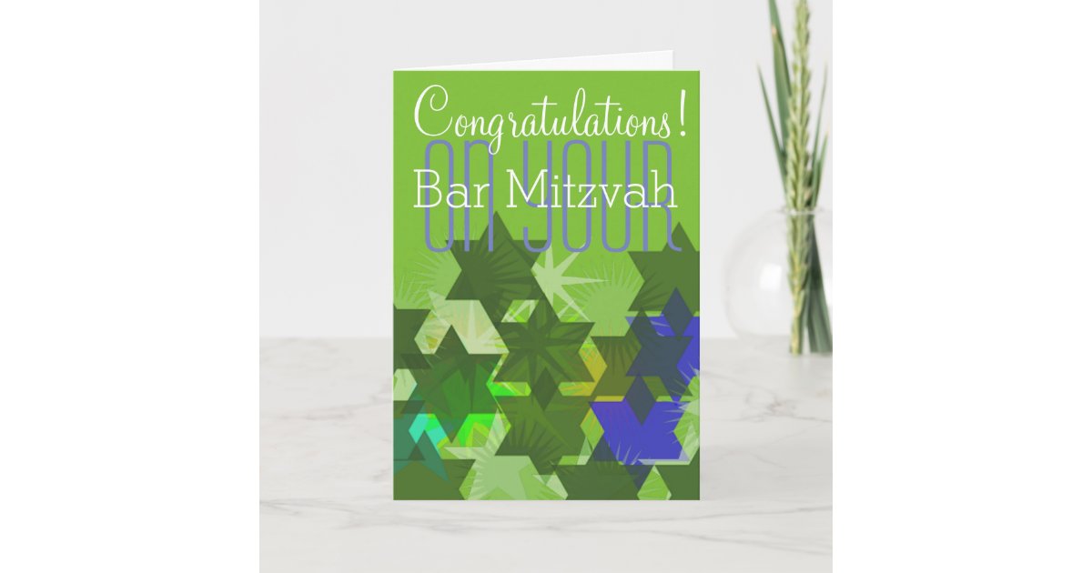 Congratulations on your Bar Mitzvah Card | Zazzle