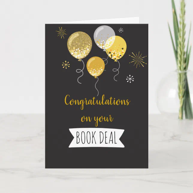 Congratulations on Your Book Deal Card | Zazzle